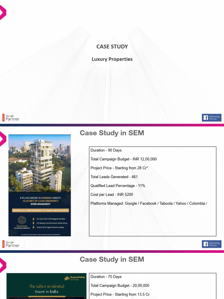 Realatte Ultra Luxury Projects Case Studies | PDF