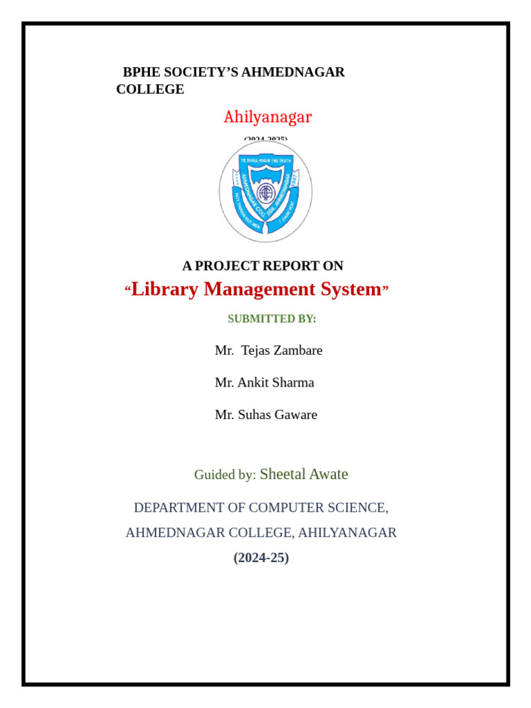 TYBCA Project | PDF | Information | Computing