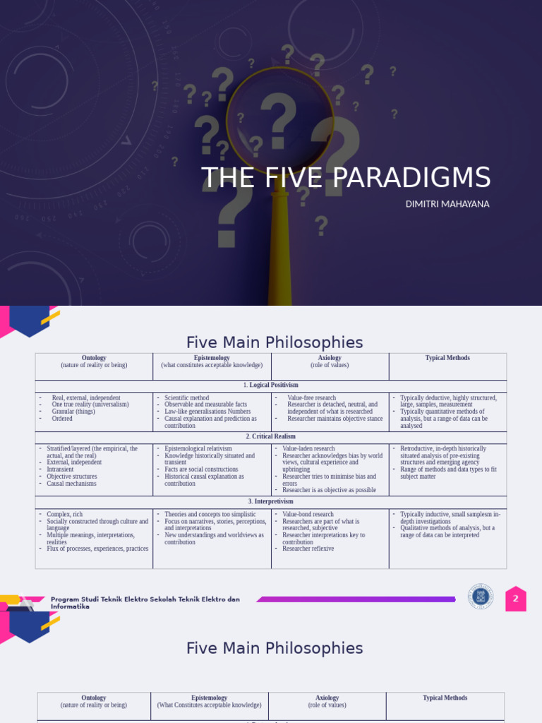 2024.11-06 - Five Paradigms (Part 2) | PDF