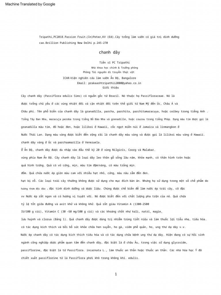 tripathi -Chapter_Passion fruit | PDF