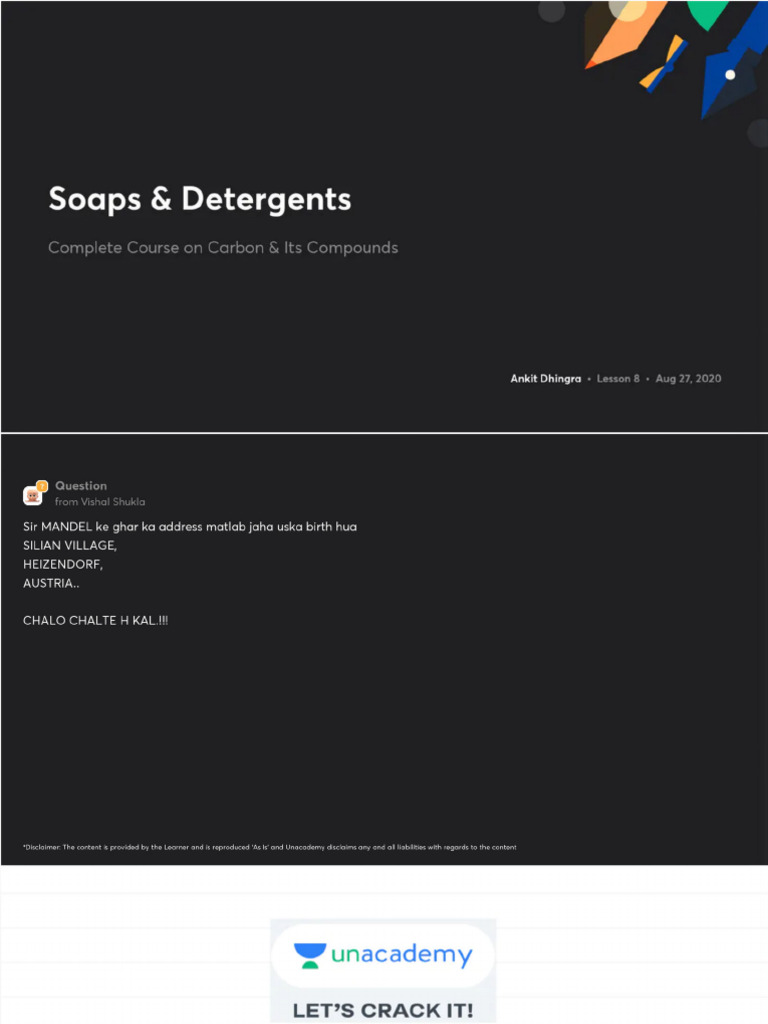 Soaps Detergents With Anno | PDF