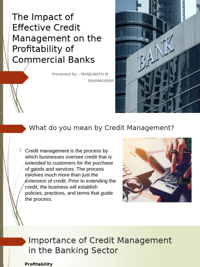 Credit Management's Role in Bank Profitability | PDF | Credit | Finance ...