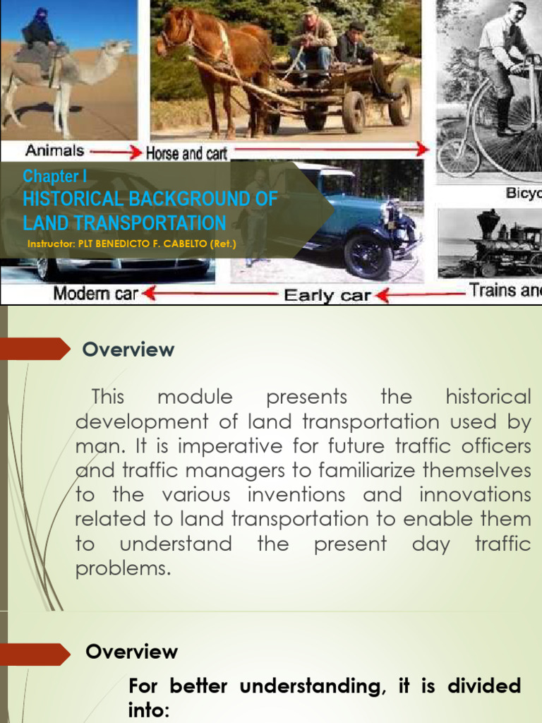 History of Land Transportation | PDF | Nomad | Car