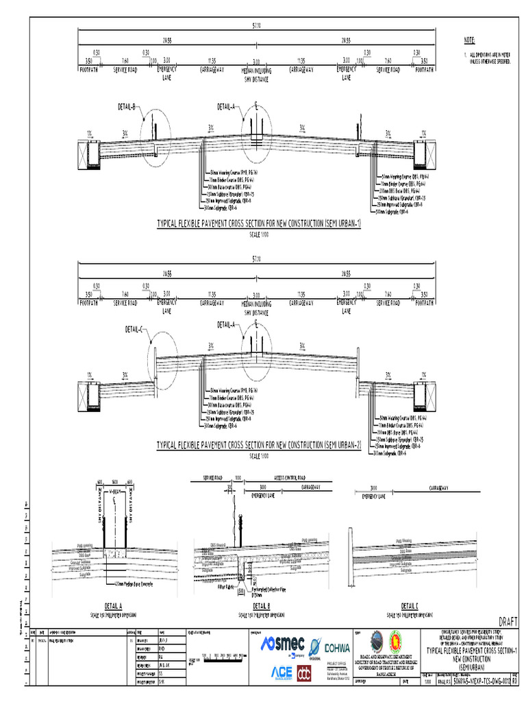 Pavement Typical Cross Section - 0124 1 | PDF | Road Transport | Land ...