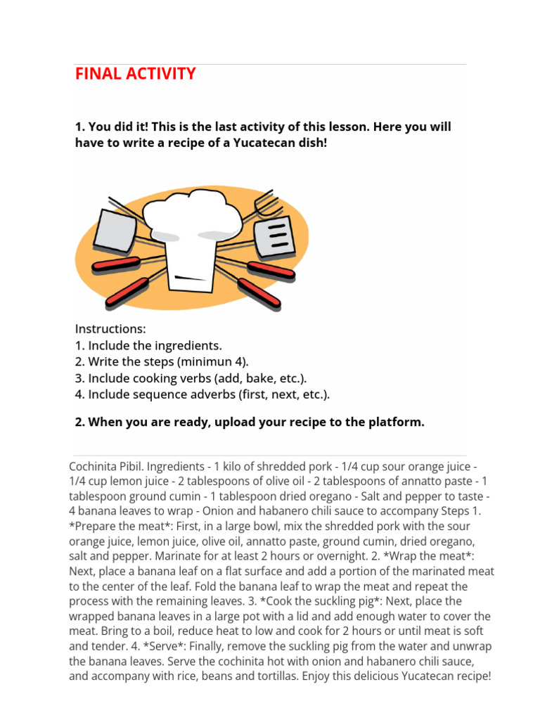 FINAL ACTIVITY lesson 4 | PDF