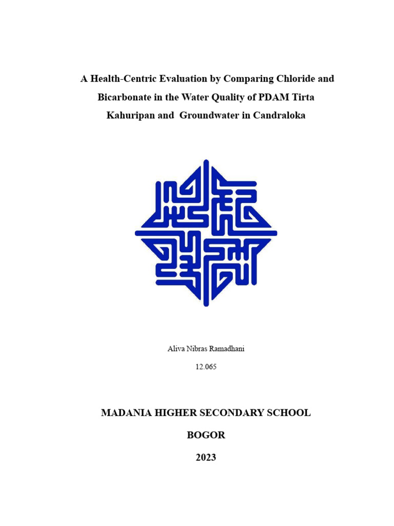 A Health-Centric Evaluation by Comparing Chloride and Bicarbonate in ...