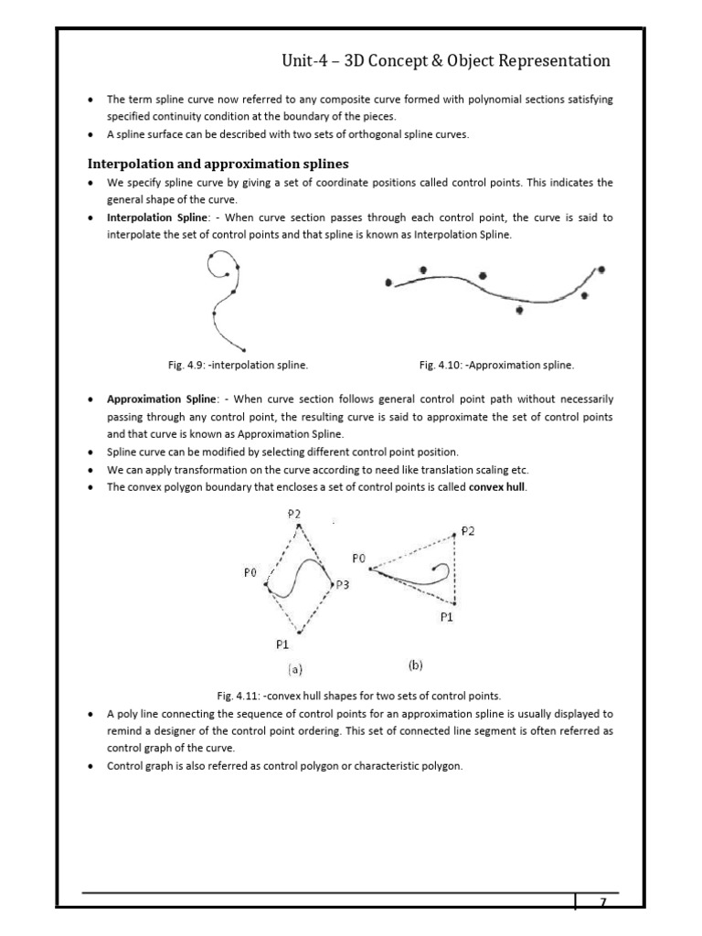 CG Study Material Graphics-86-105 | PDF | Spline (Mathematics ...