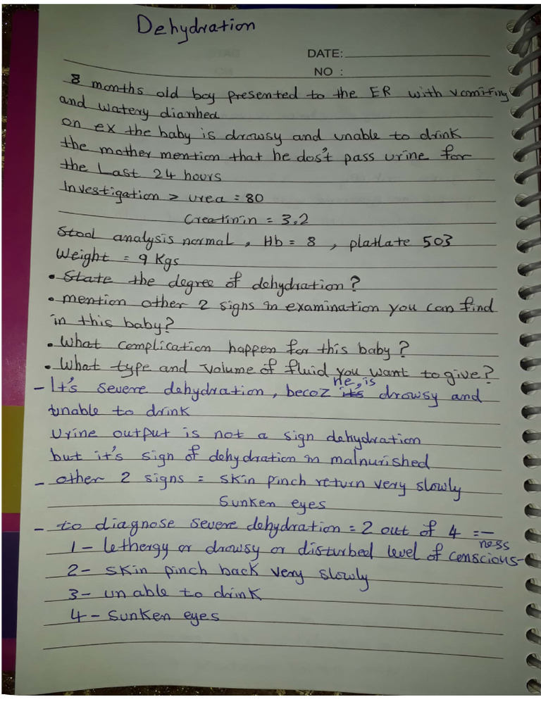 Dehydration Case Dr. Amro | PDF