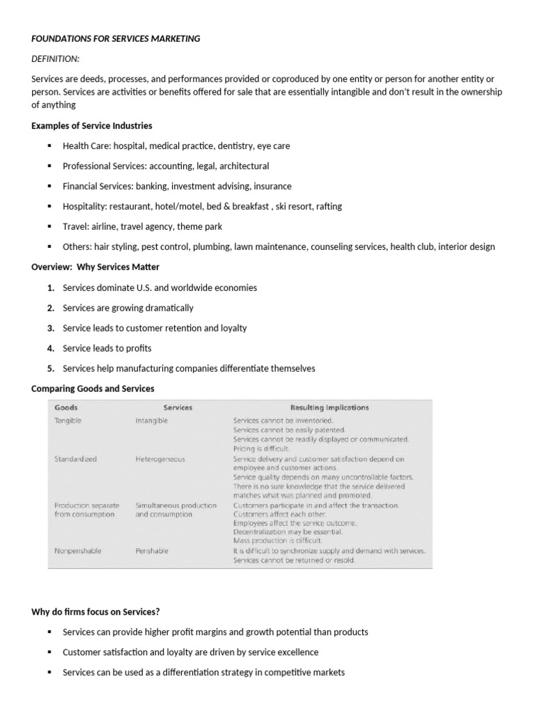 Services Marketing Essentials | PDF | Consumer Behaviour | Marketing