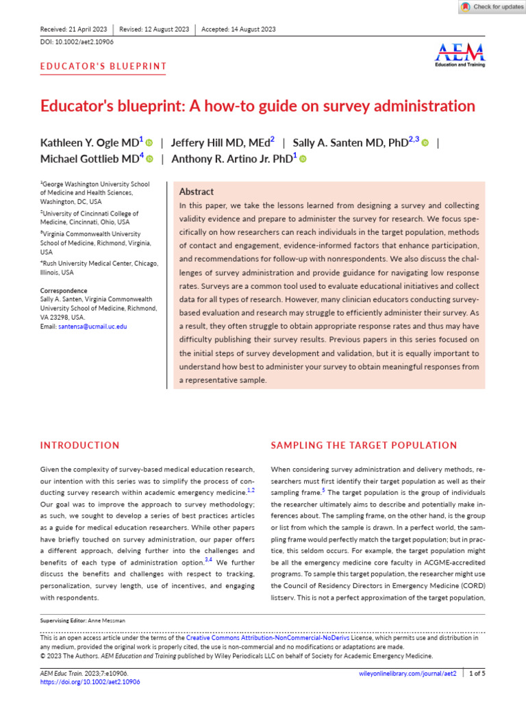 Best Practices for Survey Administration | PDF | Sampling (Statistics ...