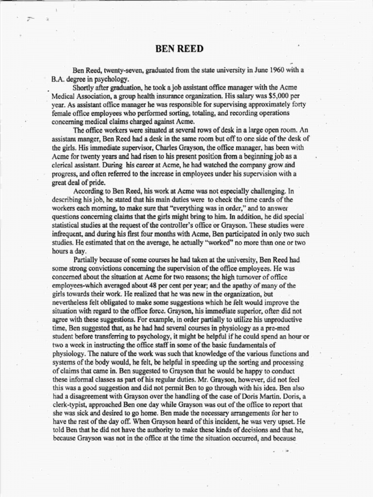 Ben Reed | PDF