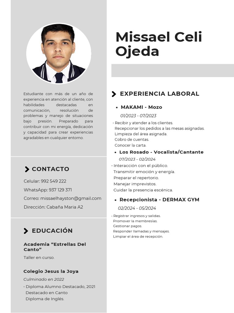 CV Missael Celi Ojeda | PDF
