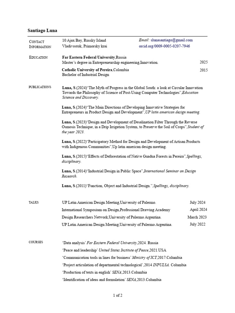 Cv_santiago Luna Santiago | PDF