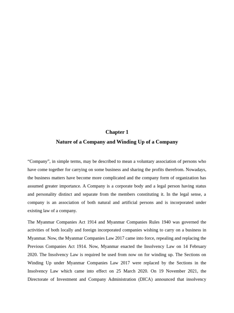 Winding Up | PDF | Liquidation | Limited Company