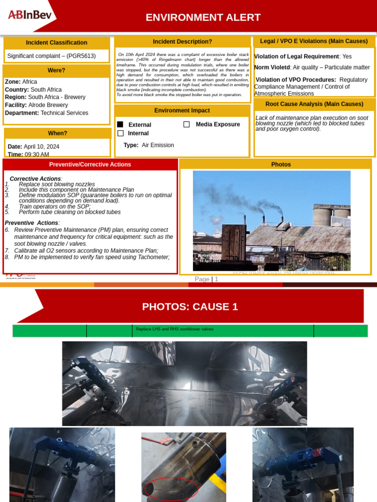 South Africa Boiler Emissions Incident | PDF | Air Pollution | Combustion