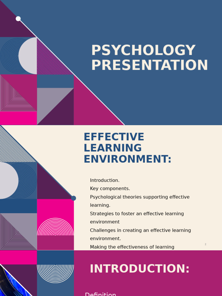Psychology Presentation | PDF | Learning | Disciplines