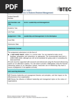 Cmi Level 5 Management and Leadership Sample Workbook Unit 501 | PDF ...