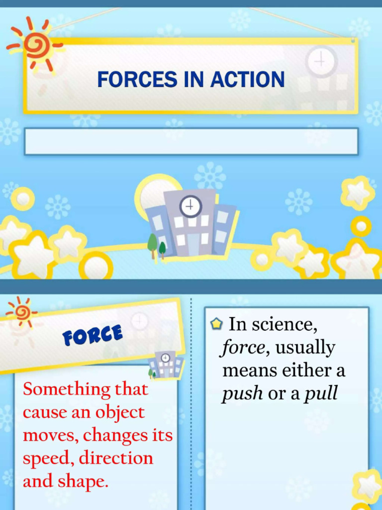 Force in Action Grade 6 | PDF