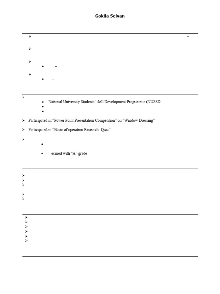 Gokila Resume | PDF