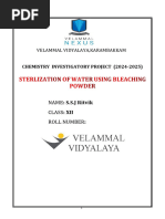 Sterilization of Water Using Bleaching Powder | PDF | Water Purification | Chlorine