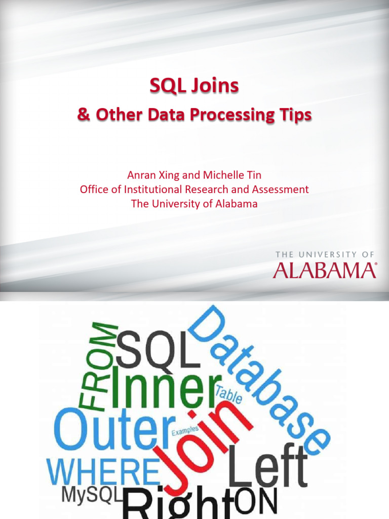 SQL Joins-Anran Xing and Michelle Tin | PDF | Sql | Relational Model