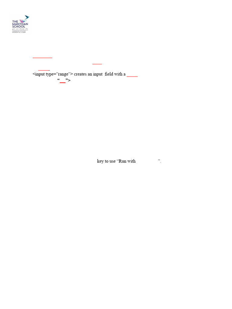 Grade 6 HTML Form Notebook | PDF