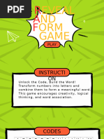 Say the Color, Not the Word Game | PDF