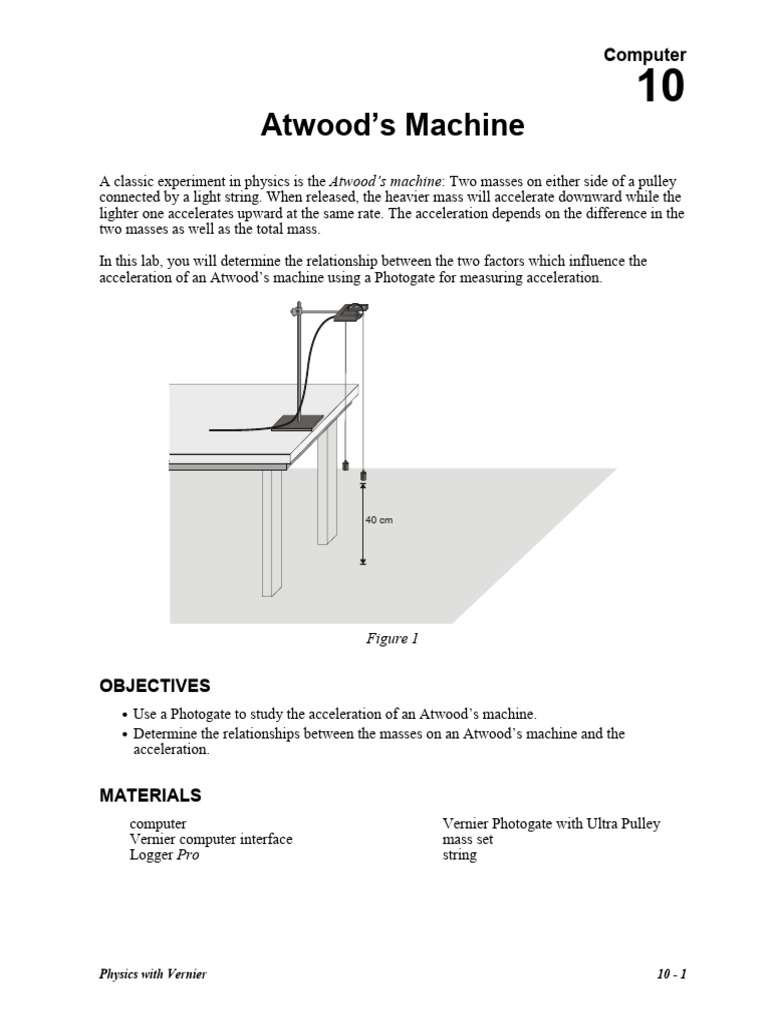 10+Atwoods+Machine Modified 2019 | PDF | Force | Mass