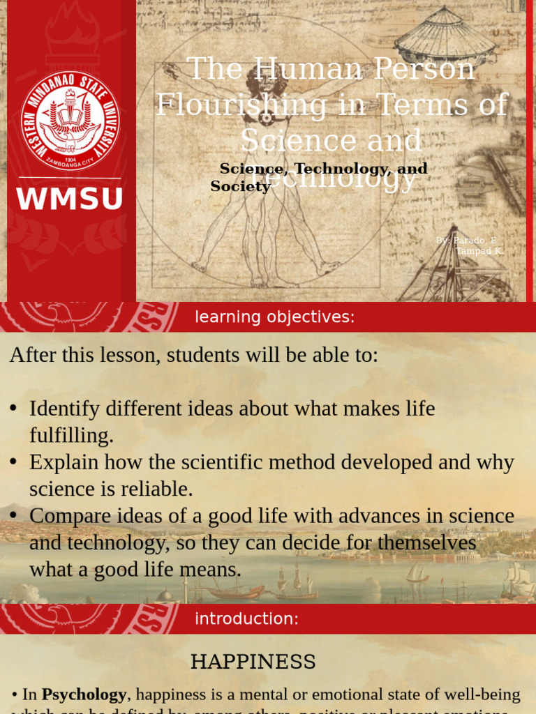 G5 STS Human Flourishing | PDF | Happiness | Science