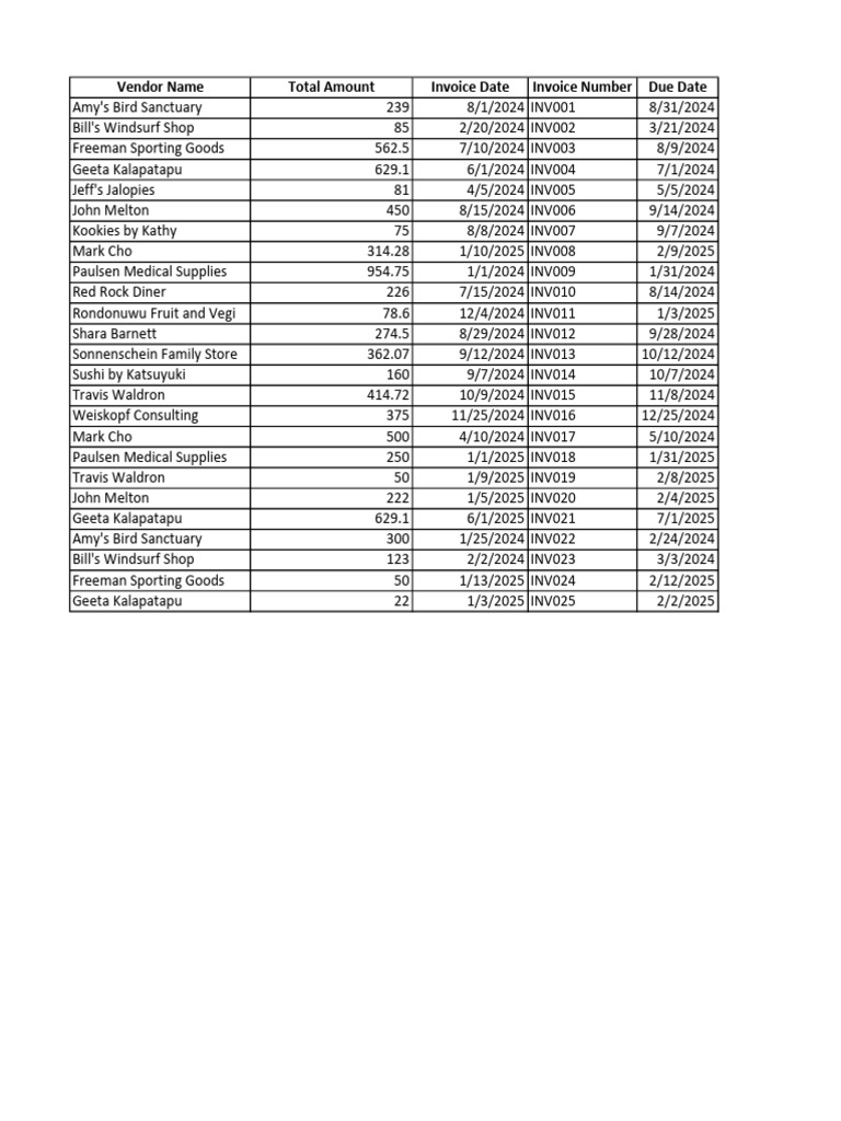 Example_AP report | PDF