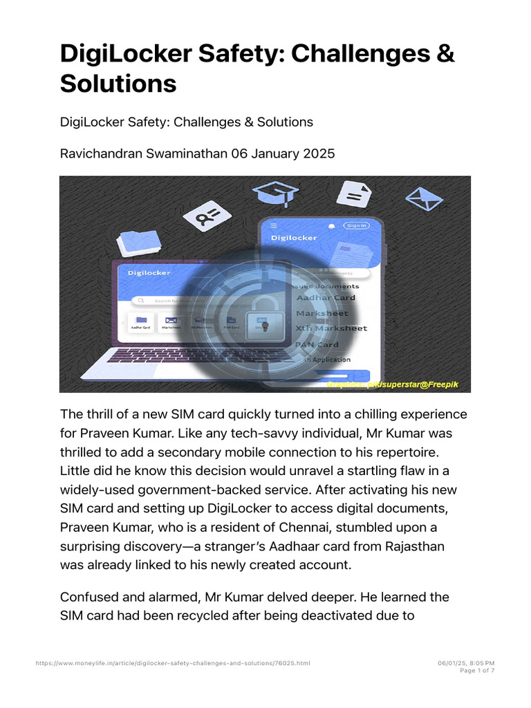 DigiLocker Security: Challenges & Fixes | PDF | Security | Computer Security