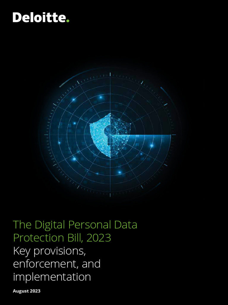 Deloitte PoV The Digital Personal Data Protection Bill 2023 Noexp | PDF ...