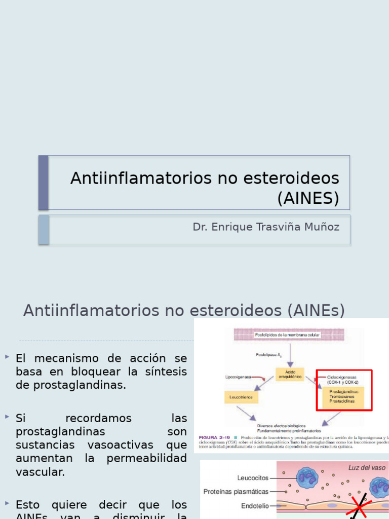 4.1 Antiinflamatorios No Esteroideos AINES | PDF | Droga anti-inflamatoria libre de esteroides ...