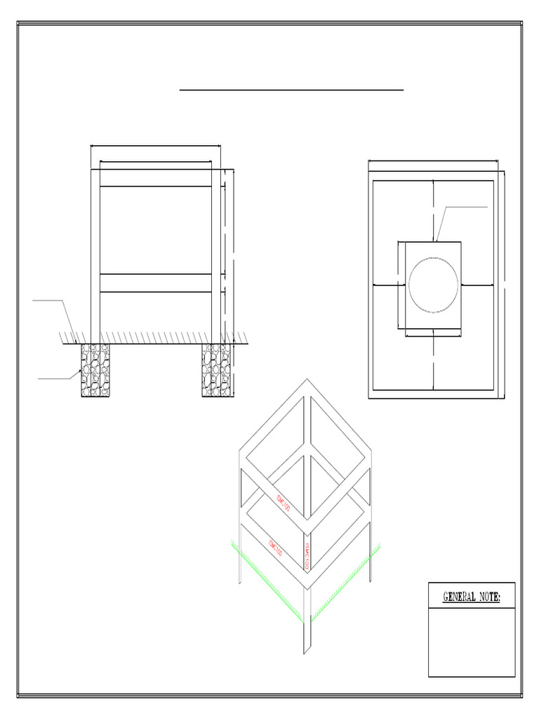 Service Regulator Cabinet Design Drawing | PDF