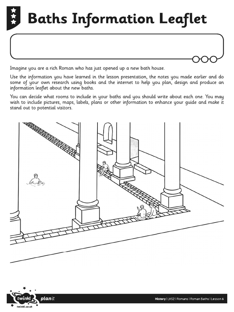 Activity Sheet Roman Baths Information Leaflet | PDF