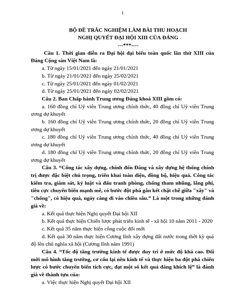 Bo 50 Cau Hoi Trac Nghiem Kem CV 236 | PDF