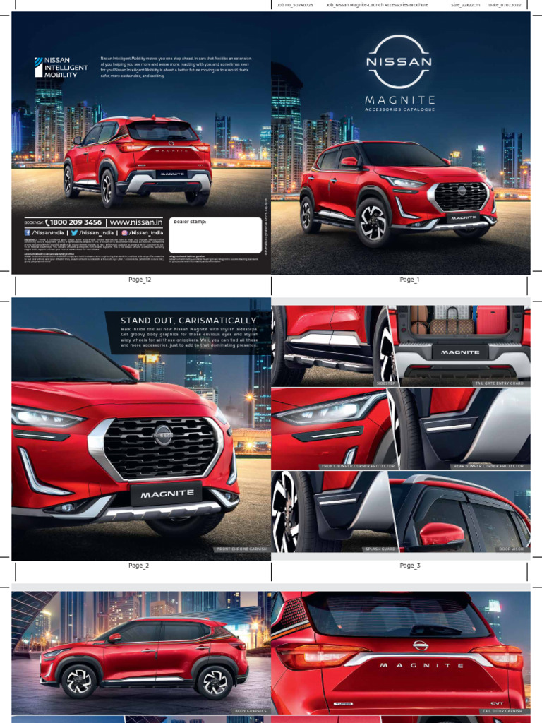 Nissan Magnite Accessories Catalogue 2023 | PDF | Vehicle Technology ...