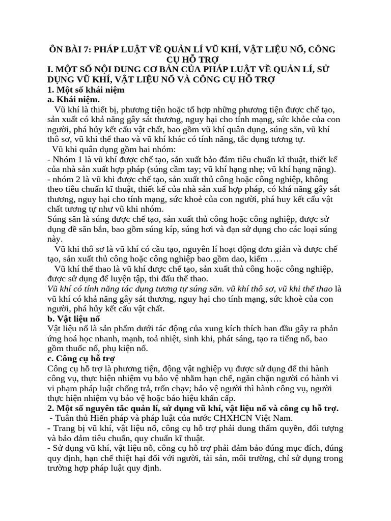 Ôn Bài 7 HSG 11 | PDF