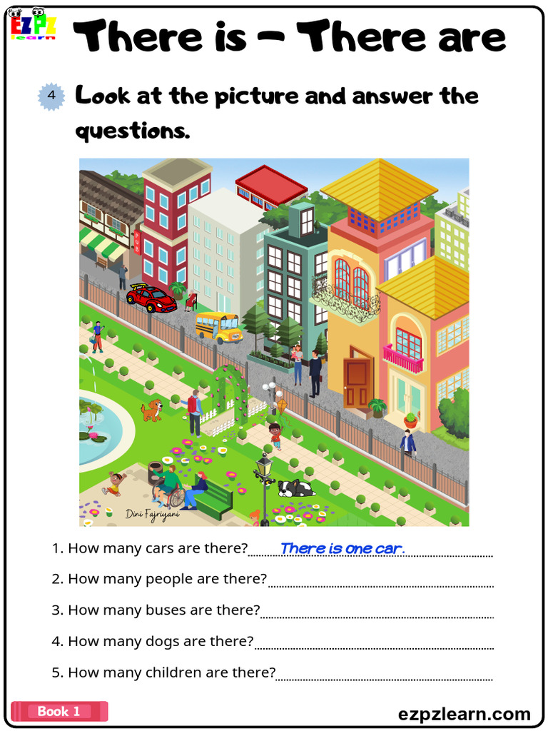There Is There Are Answer The Questions Grammar Worksheet | PDF