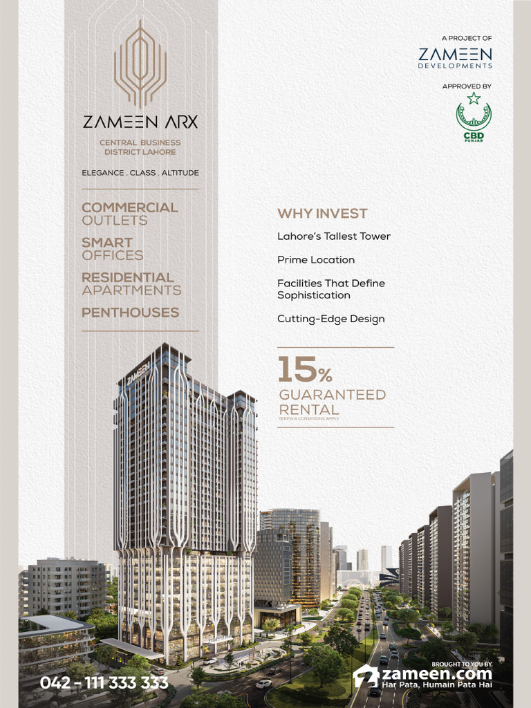 Zameen Arx - A4 Flyer | PDF