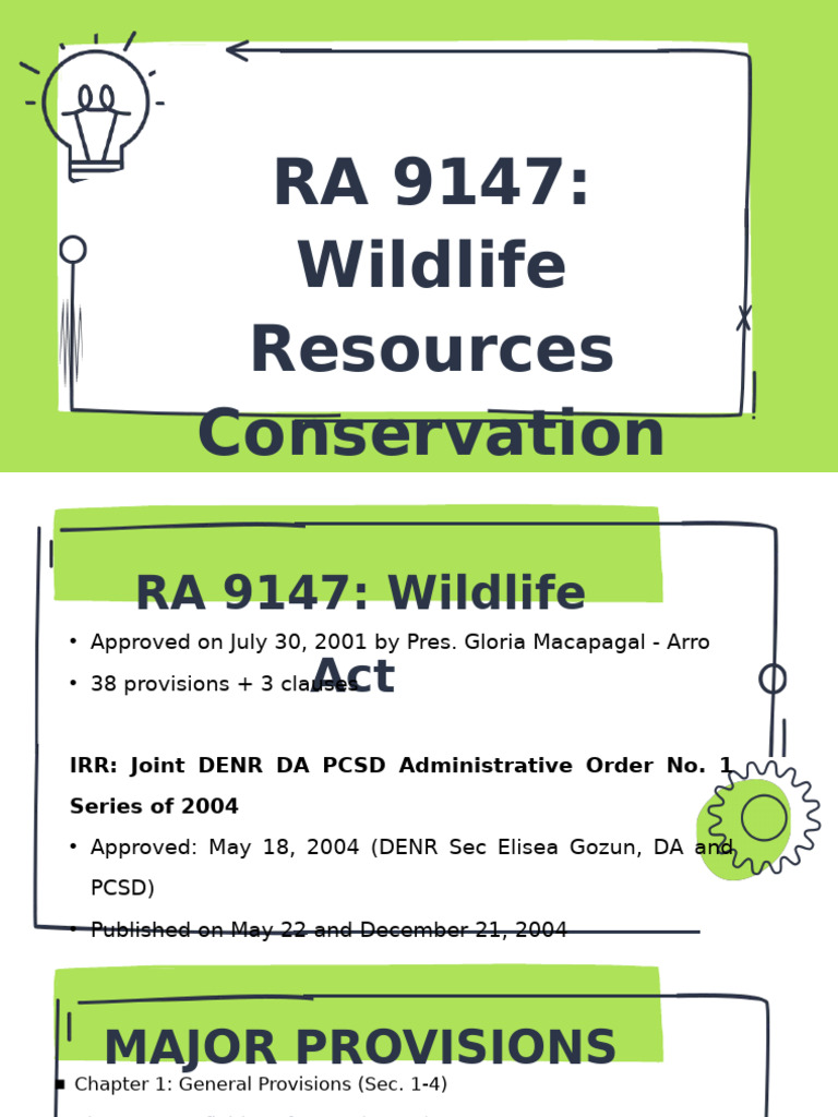 RA 9147 Presentation | PDF | Endangered Species