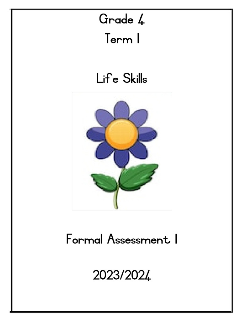 Grade 4 - Life Skills - Formal Task 1 - 2024 - L | PDF