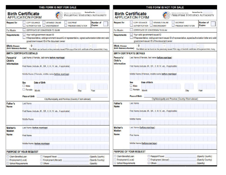 Form Birth | PDF