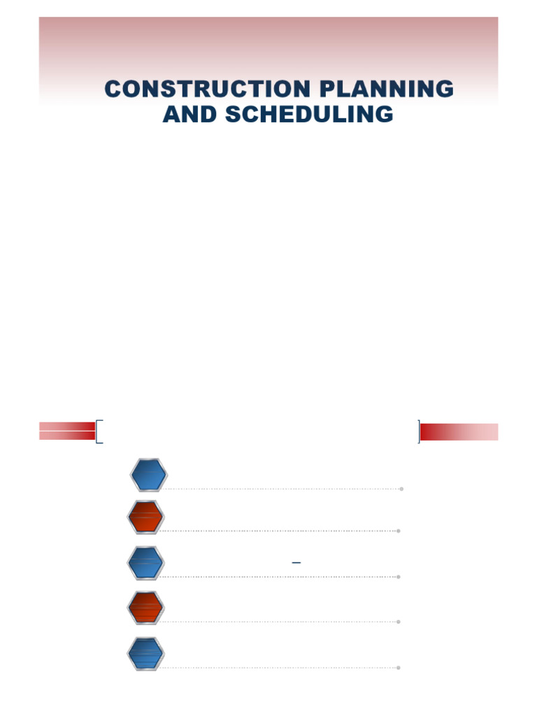 Construction Planning & Scheduling | PDF | Project Management