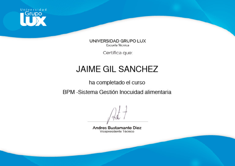 Sistema - Gestion - Inocuidad - Alimentaria - Certificado BPM - Sistema Gestión Inocuidad ...