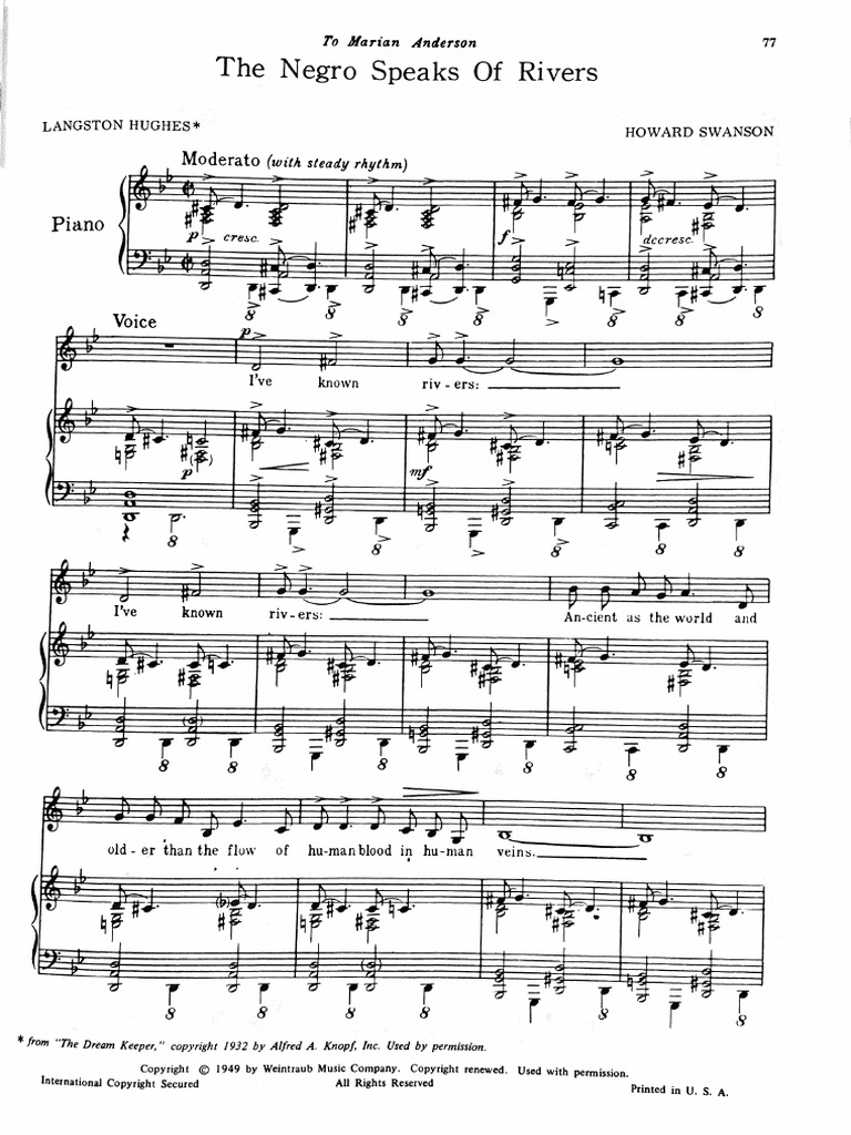 The Negro Speaks of Rivers | PDF