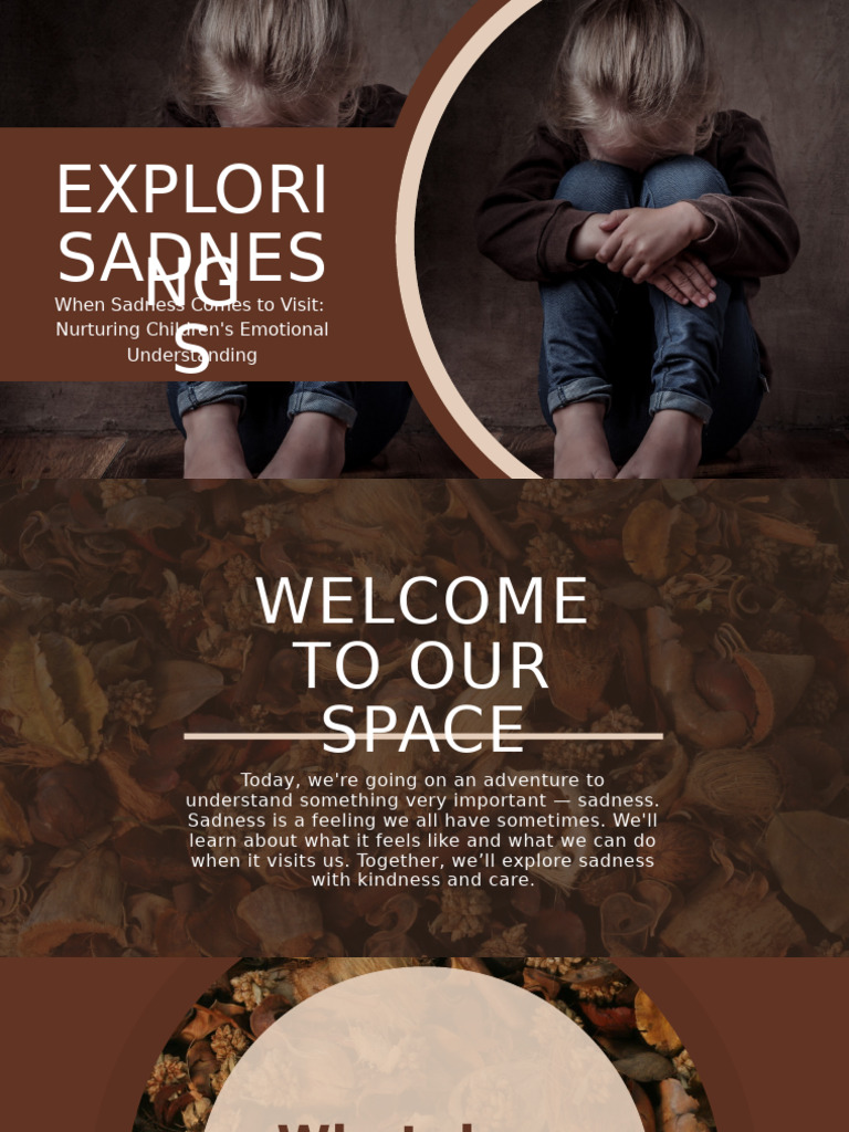 Social Emotional Learning (SEL) Sadness Presentation in Brown ...