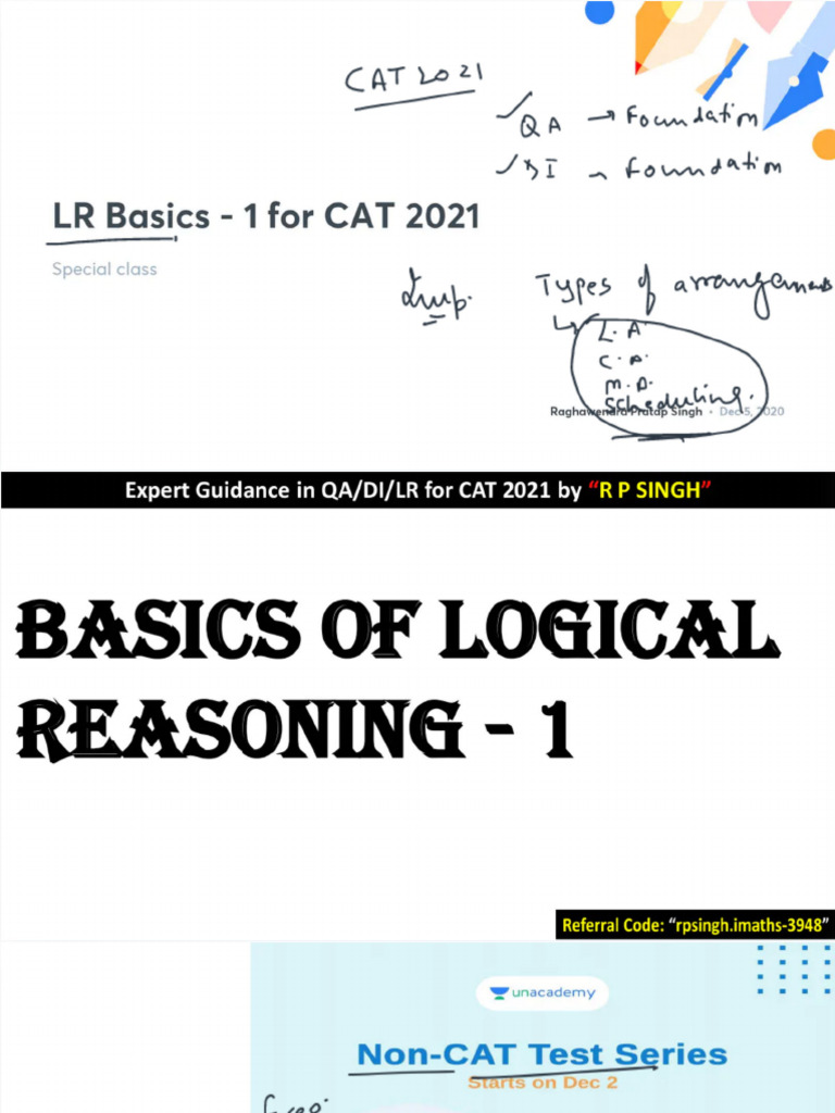 LR Basics 1 For CAT 2021 With Anno | PDF
