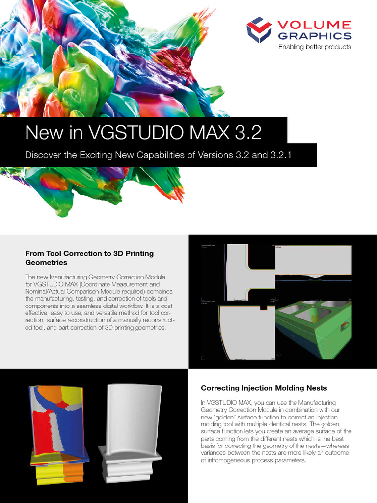 Brochure VGSTUDIO MAX 32 WhatsNew en | PDF | Computer Aided Design | Stress (Mechanics)