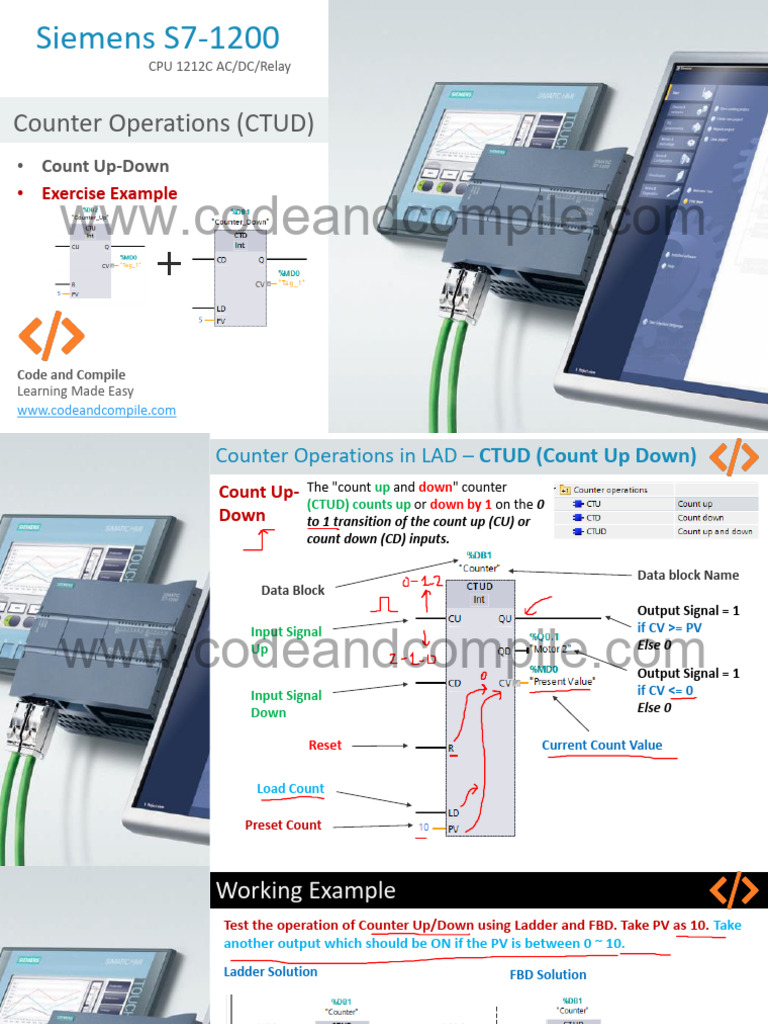 s71200_basic_Counters - CTUD | PDF